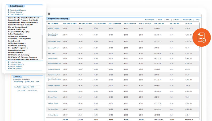 Curve Dental: Powerful Dental Reports